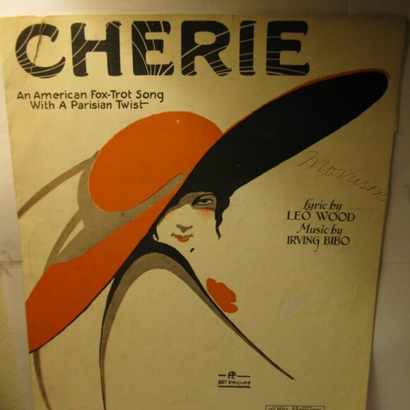 music | Accents | Antique Sheet Music 921 Cherie Leo Wood Irving Bibo | Poshmark